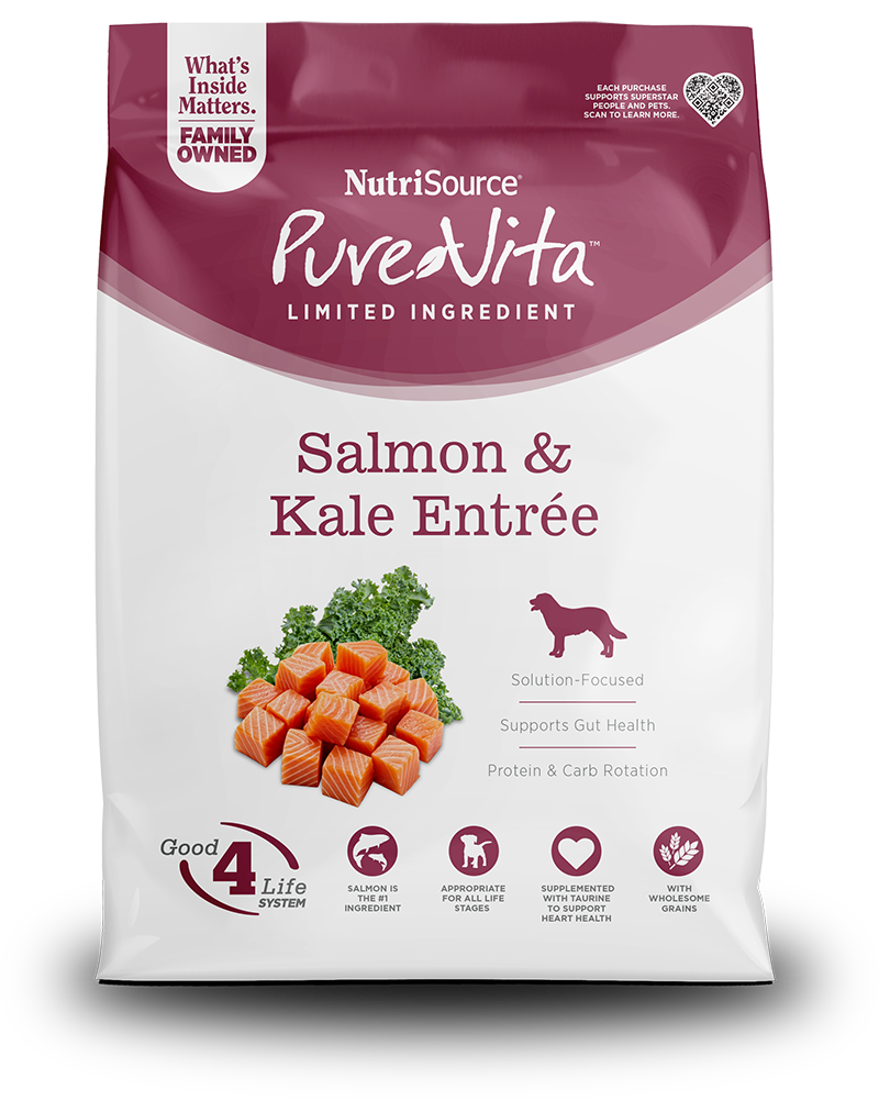 NutriSource PureVita Salmon & Kale Entrée Dog Food